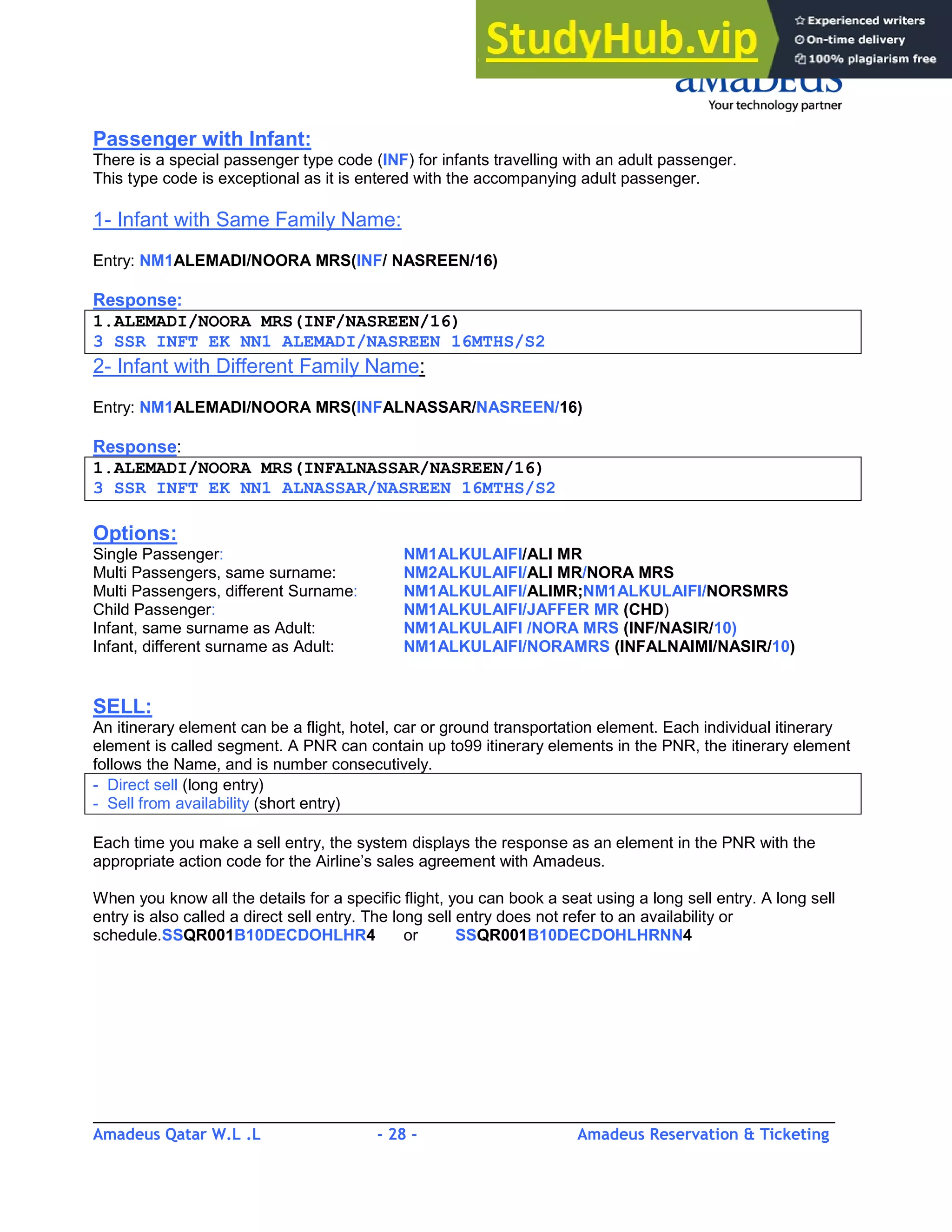 Amadeus Basic Training Manual | PDF