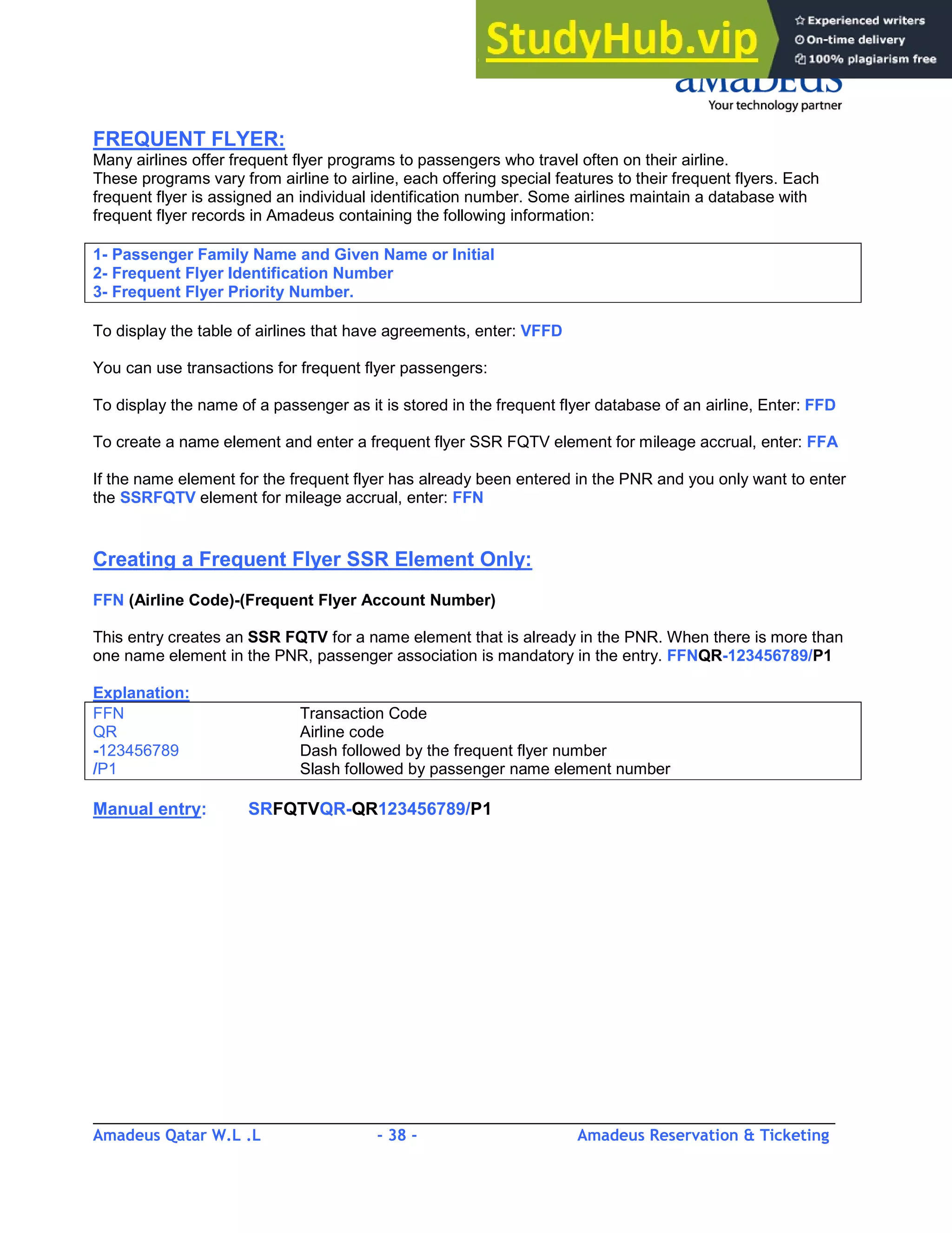 Amadeus Basic Training Manual | PDF