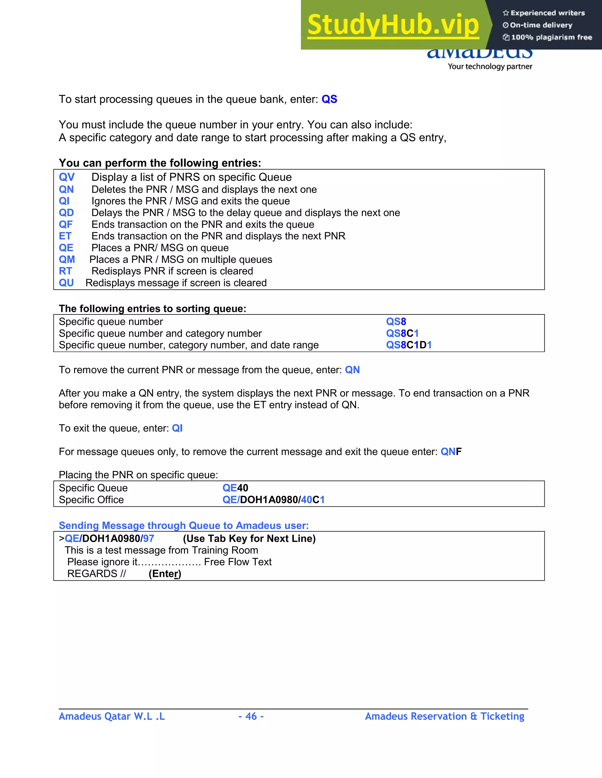 Amadeus Basic Training Manual | PDF