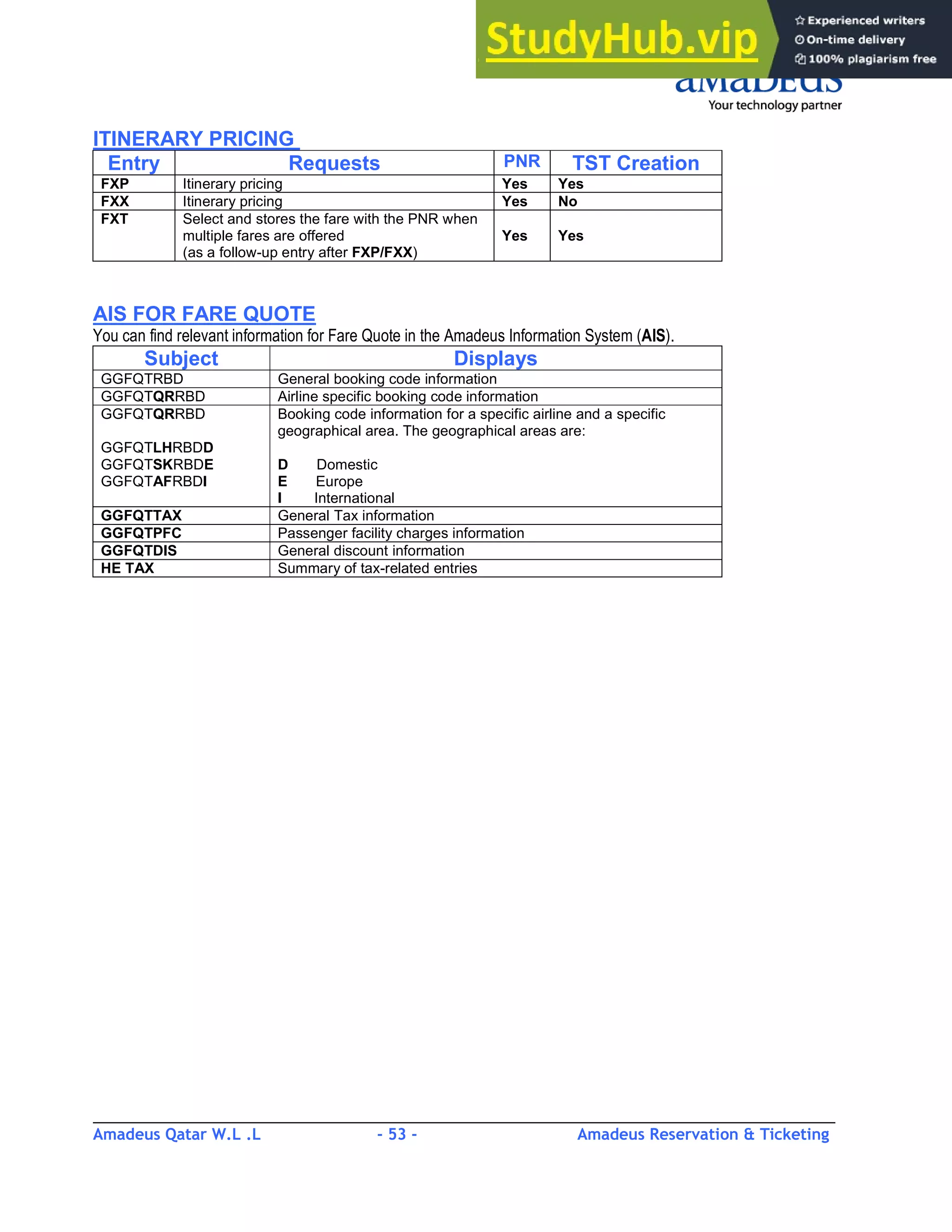 Amadeus Basic Training Manual | PDF