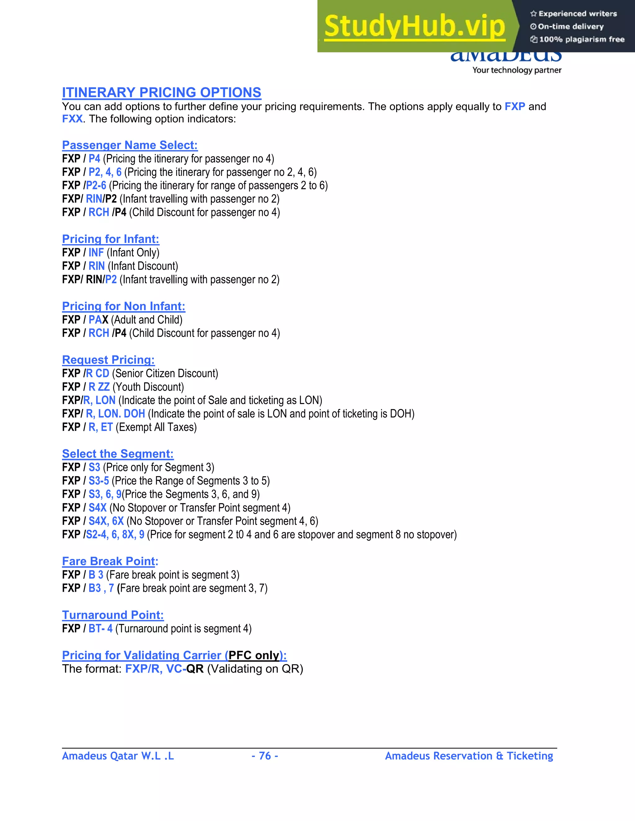 Amadeus Basic Training Manual | PDF