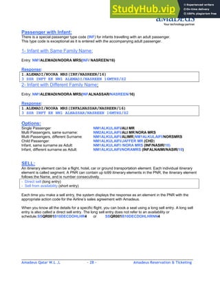 Amadeus Basic Training Manual | PDF