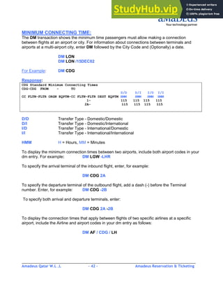Amadeus Basic Training Manual | PDF