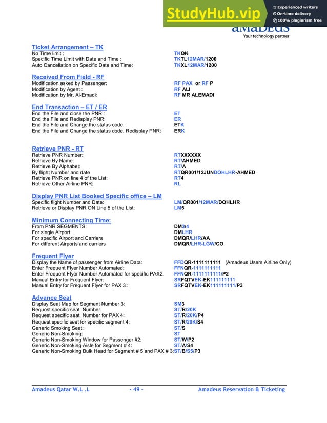 Amadeus Basic Training Manual | PDF | Air Travel | Travel Type