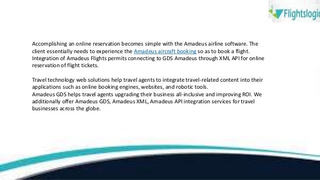 Amadeus Booking Engine | Amadeus GDS | PPTX
