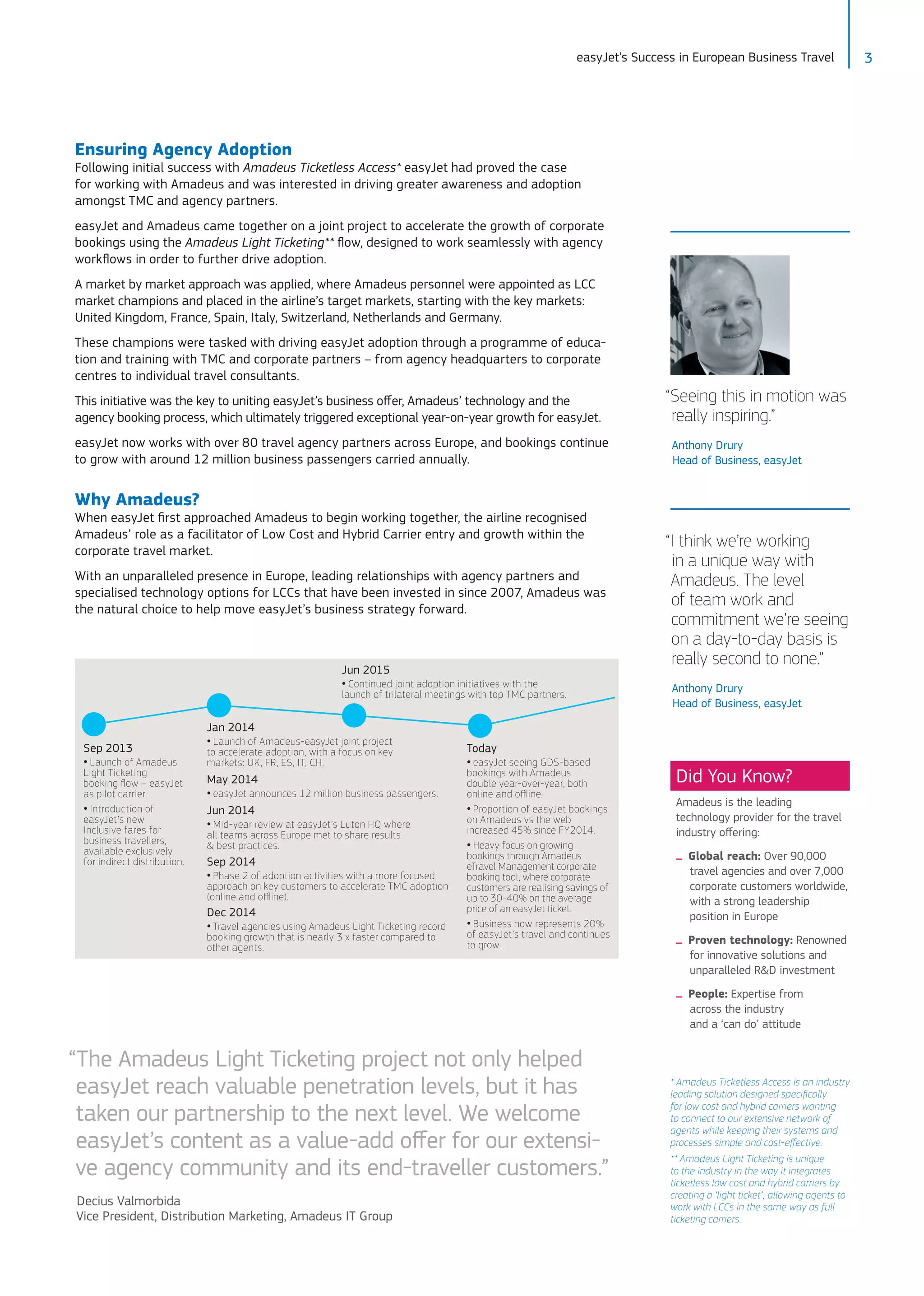 Amadeus easyjet case-study travel industry | PDF