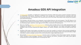 Amadeus GDS API Integration, GDS API Integration | PPTX