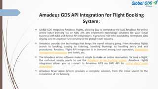 Amadeus GDS API Integration, GDS API Integration | PPTX