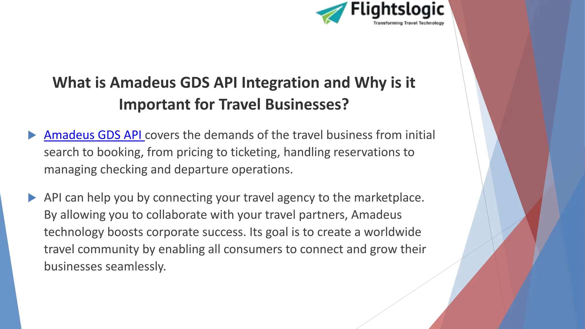 Amadeus GDS API Integration.pptx | Free Download