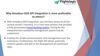 Amadeus GDS API Integration.pptx | Free Download