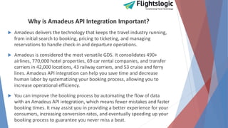 Amadeus GDS API Integration.pptx | Free Download