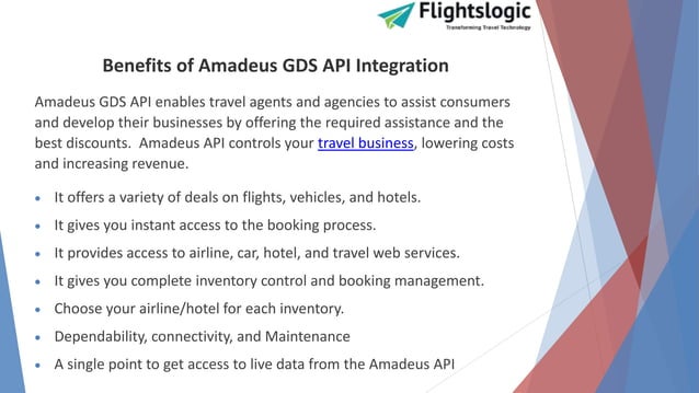 Amadeus GDS API Integration.pptx | Free Download