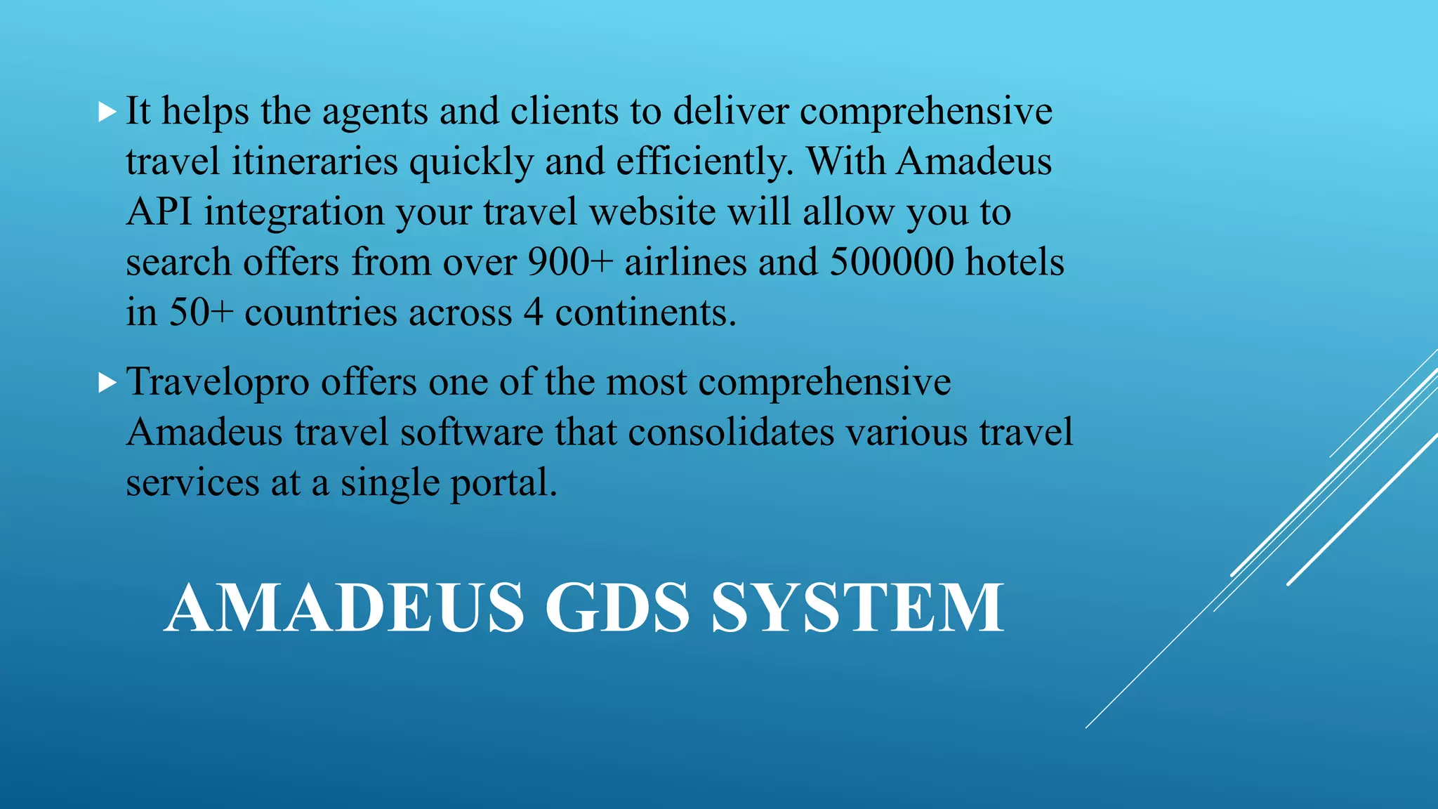 Amadeus GDS | PPTX