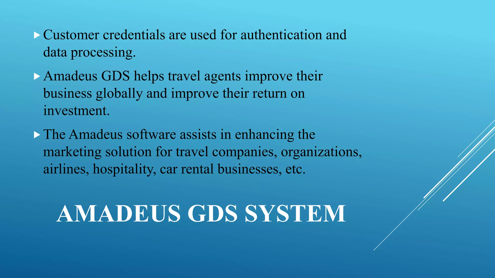 Amadeus GDS | PPTX