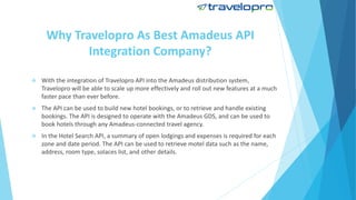 Amadeus Hotel Search API | PPT