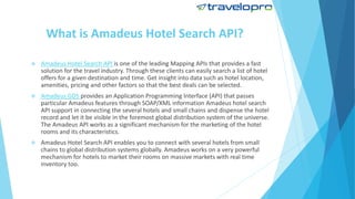 Amadeus Hotel Search API | PPT