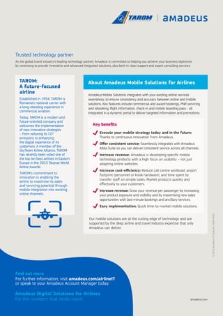 Amadeus mobile solutions for airlines | PDF