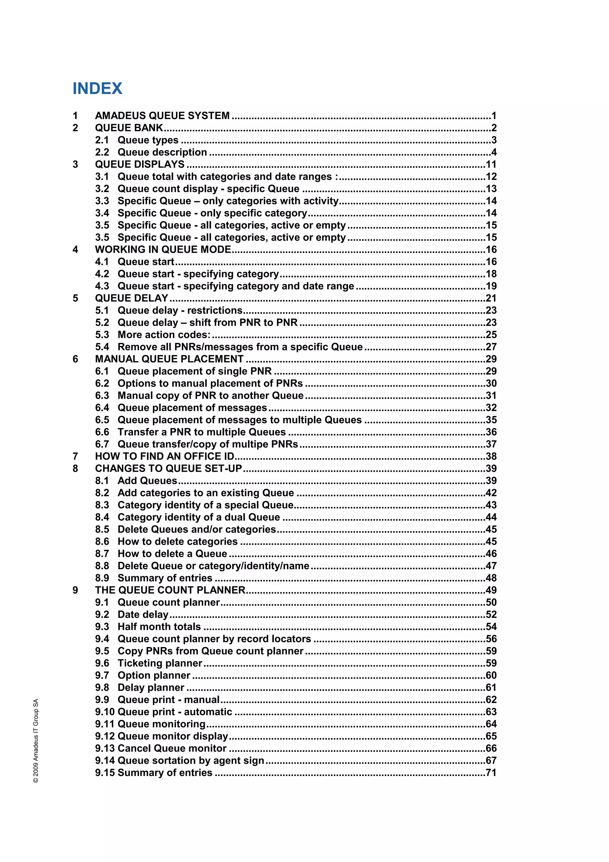 Amadeus queues | PDF