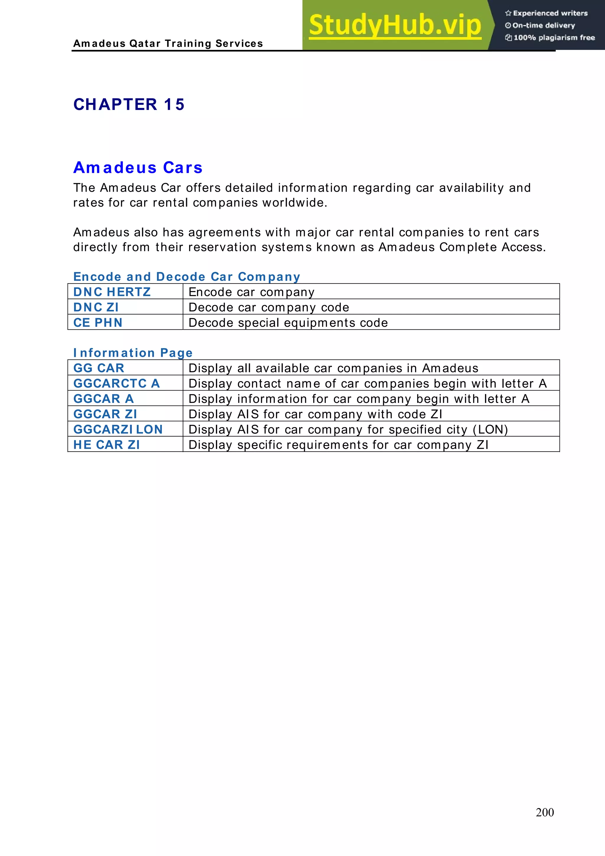 AMADEUS RESERVATION TICKETING | PDF