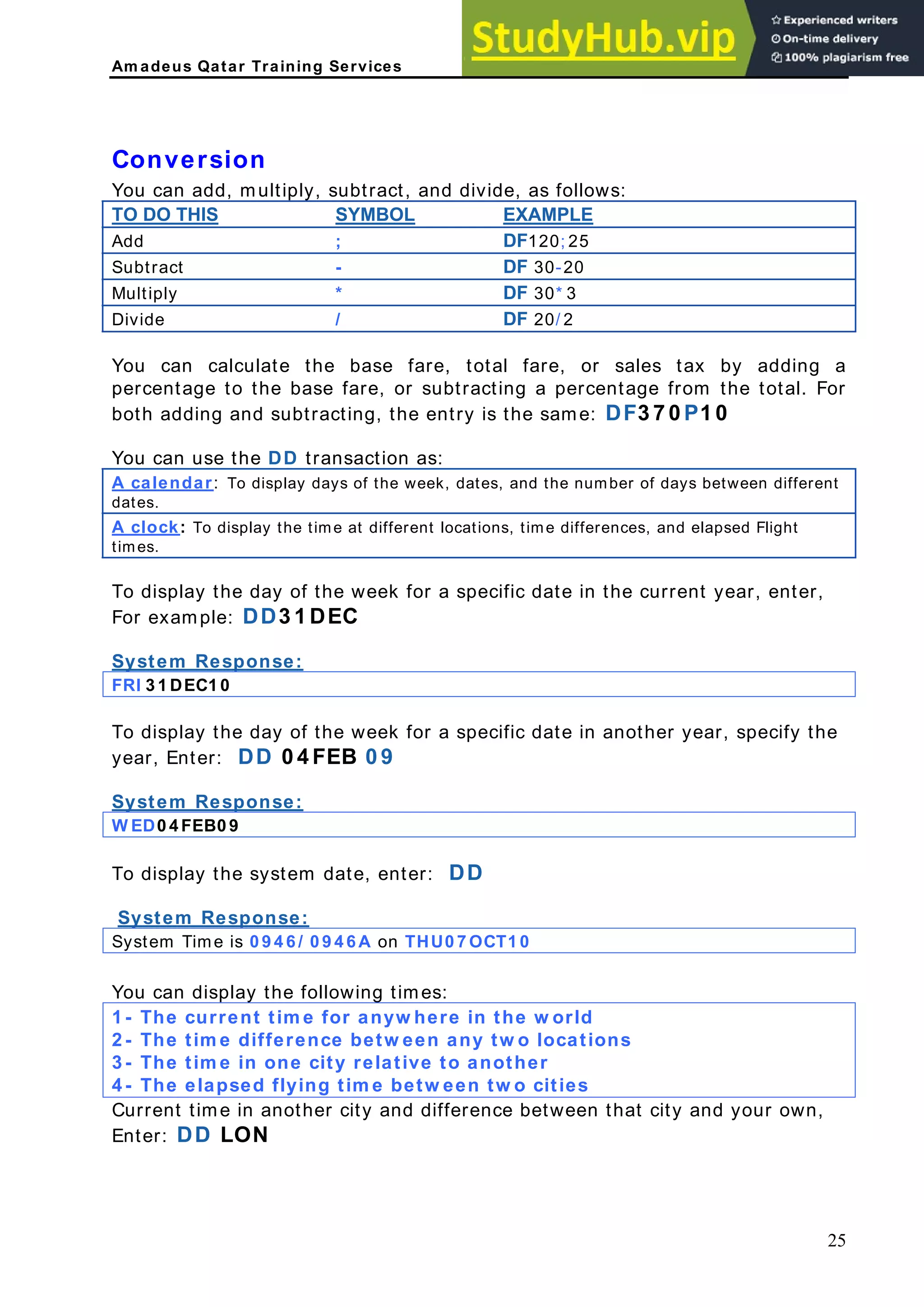 AMADEUS RESERVATION TICKETING | PDF
