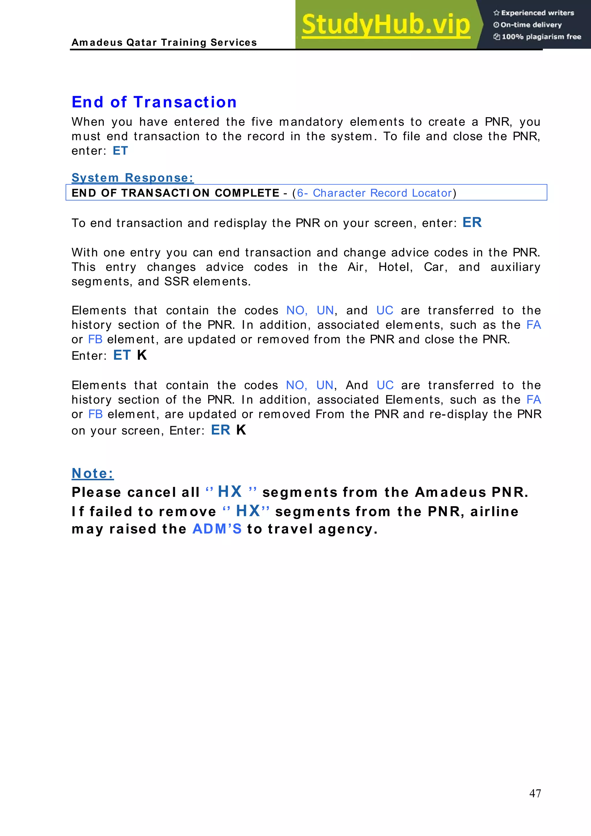 AMADEUS RESERVATION TICKETING | PDF