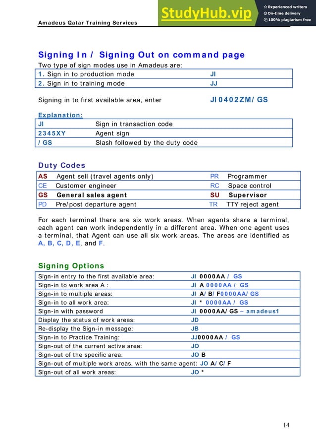 AMADEUS RESERVATION TICKETING | PDF