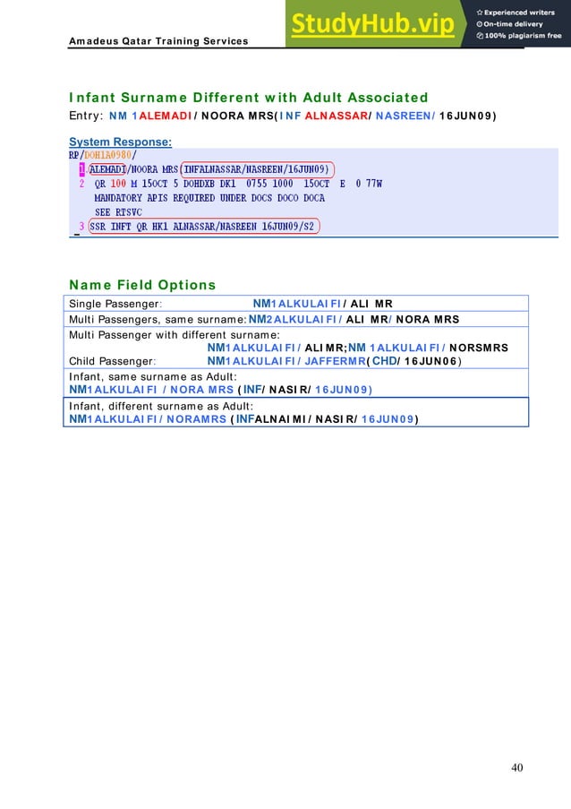 AMADEUS RESERVATION TICKETING | PDF