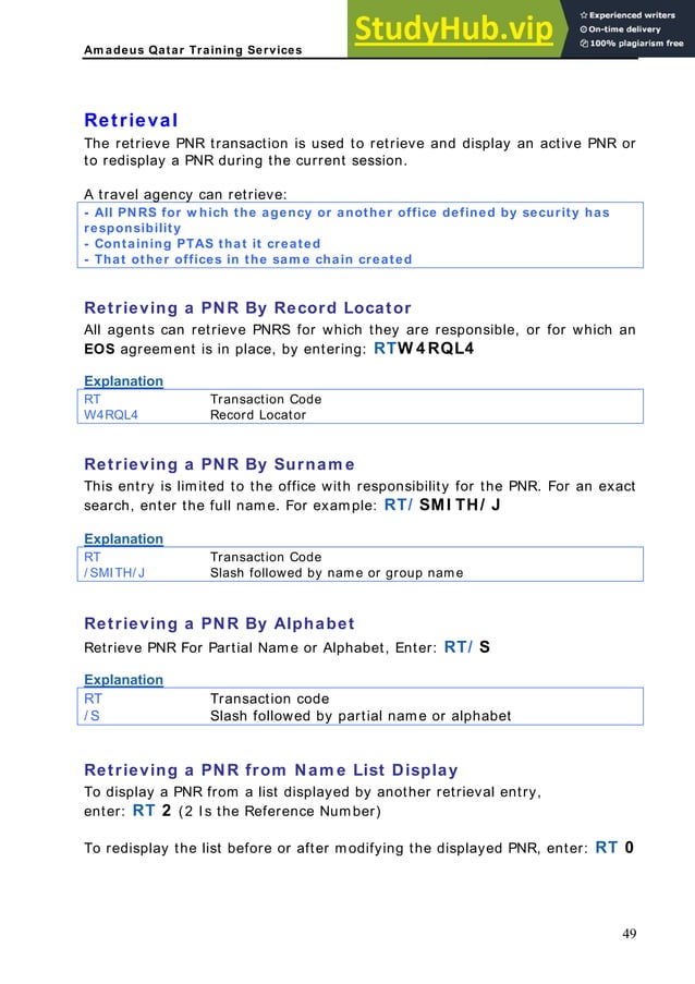 AMADEUS RESERVATION TICKETING | PDF