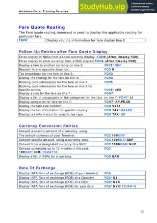 AMADEUS RESERVATION TICKETING | PDF