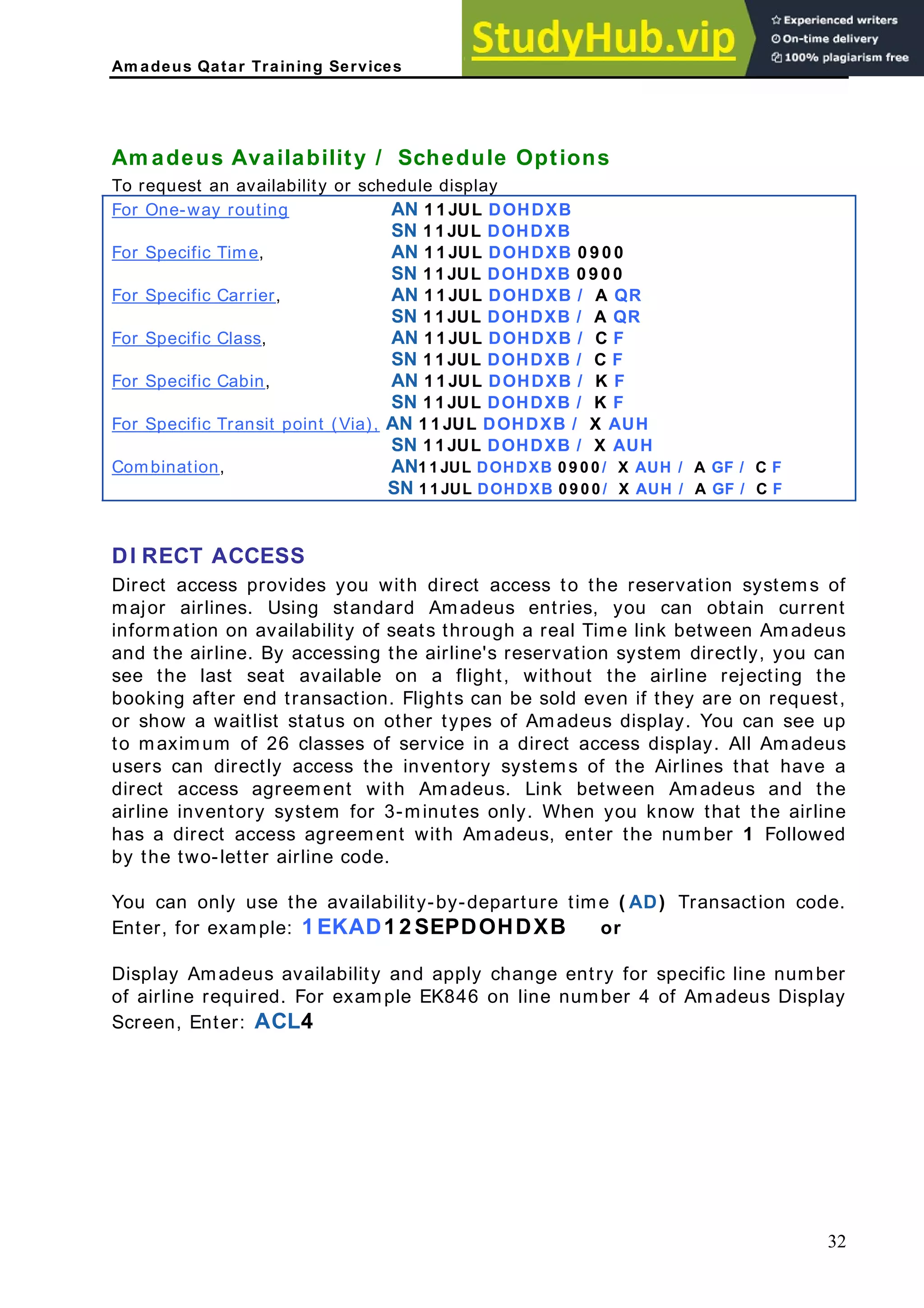 AMADEUS SYSTEM TICKETING MANUAL | PDF