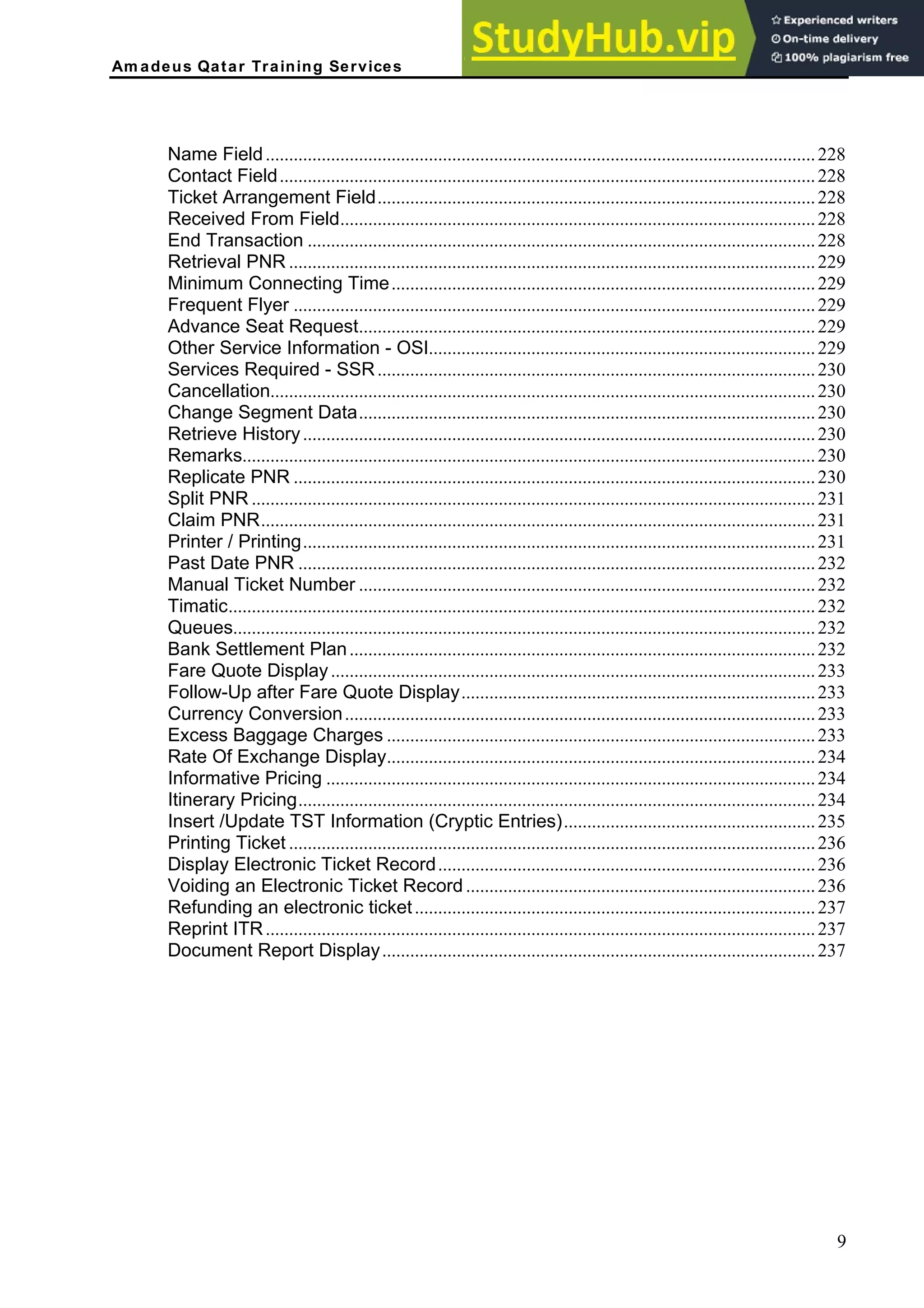 AMADEUS SYSTEM TICKETING MANUAL | PDF