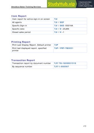 AMADEUS SYSTEM TICKETING MANUAL | PDF