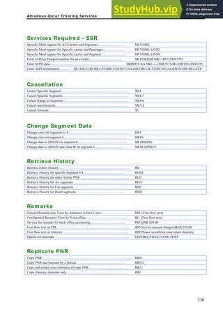 AMADEUS SYSTEM TICKETING MANUAL | PDF