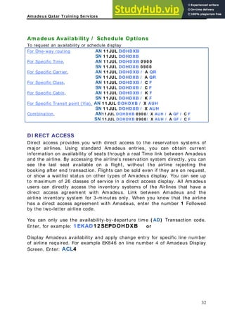 AMADEUS SYSTEM TICKETING MANUAL | PDF