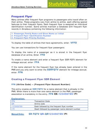 AMADEUS SYSTEM TICKETING MANUAL | PDF