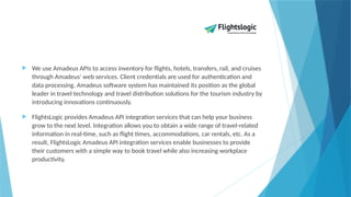 Amadeus Web Services API | Amadeus GDS Software | PPT