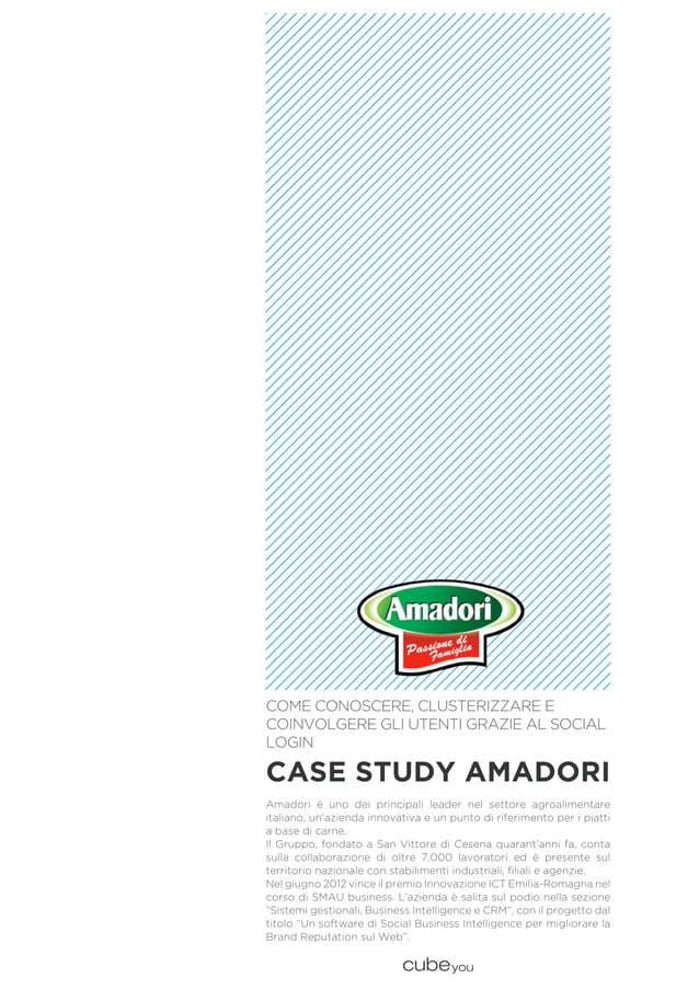 Case study Amadori & Cubeyou | PDF