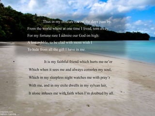 my retreat, the song of the traveler, last farewell | PPTX