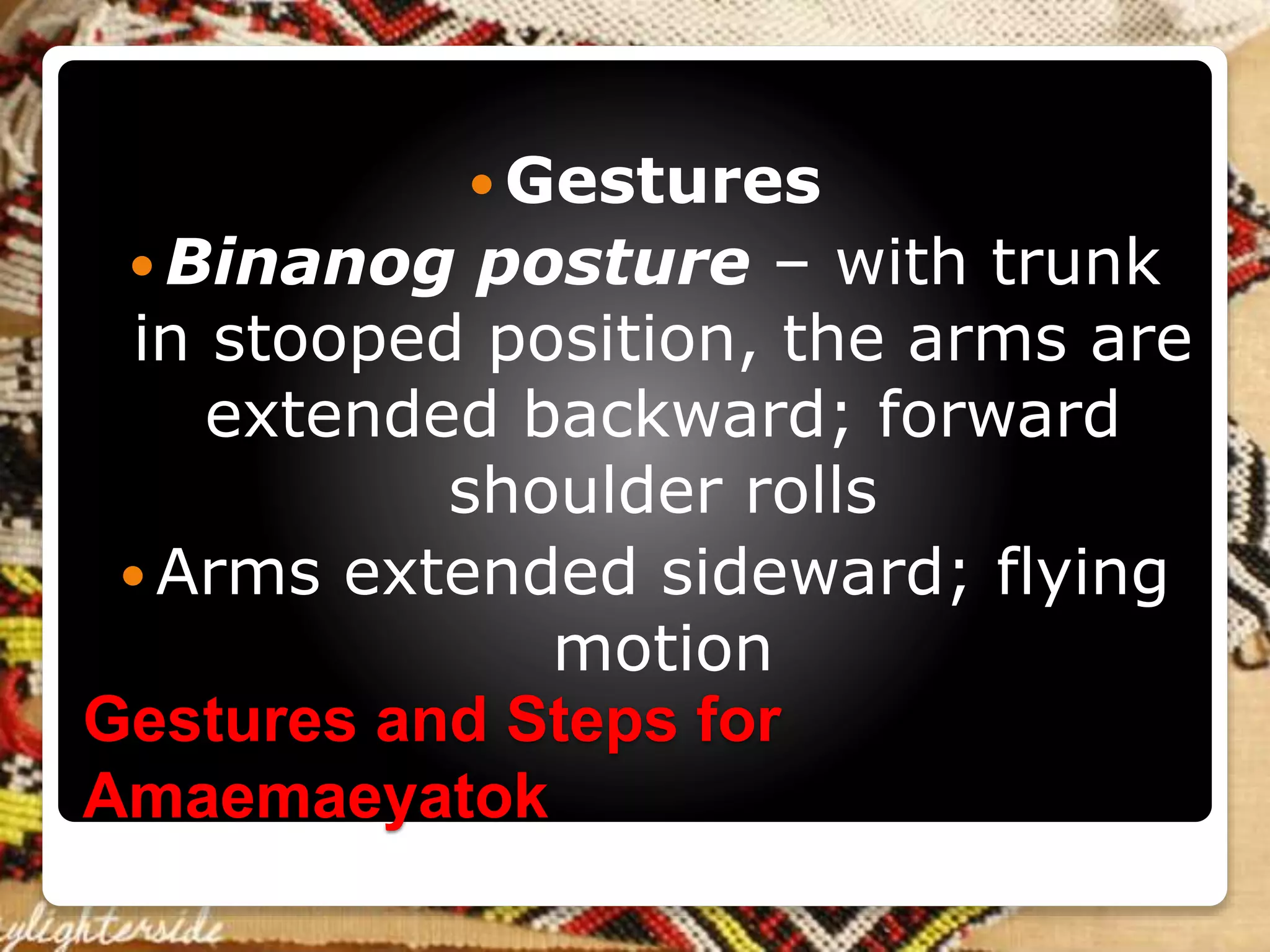 Amaemaetatok and Binanog (Philippine Folk Dance) | PPTX