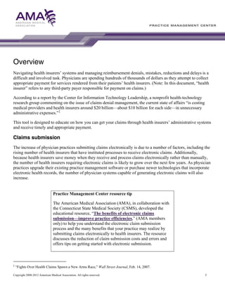 Ama flow that claim submission processing adjudication and payment | PDF