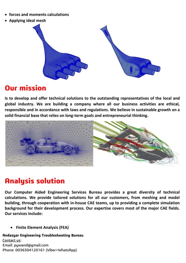 Computational Fluid dynamic service | PDF