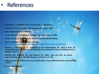 Insect Migration and displacement .pptx | Birdwatching | Hobbies ...