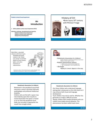 Pediatric Cortical Visual Impairment | PDF