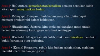 Amalan Bersukan - Karangan Bahagian Apptx | PPT