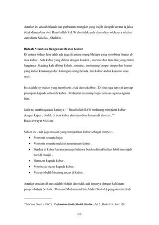 Amalan bidaah dalam masyarakat melayu | DOC