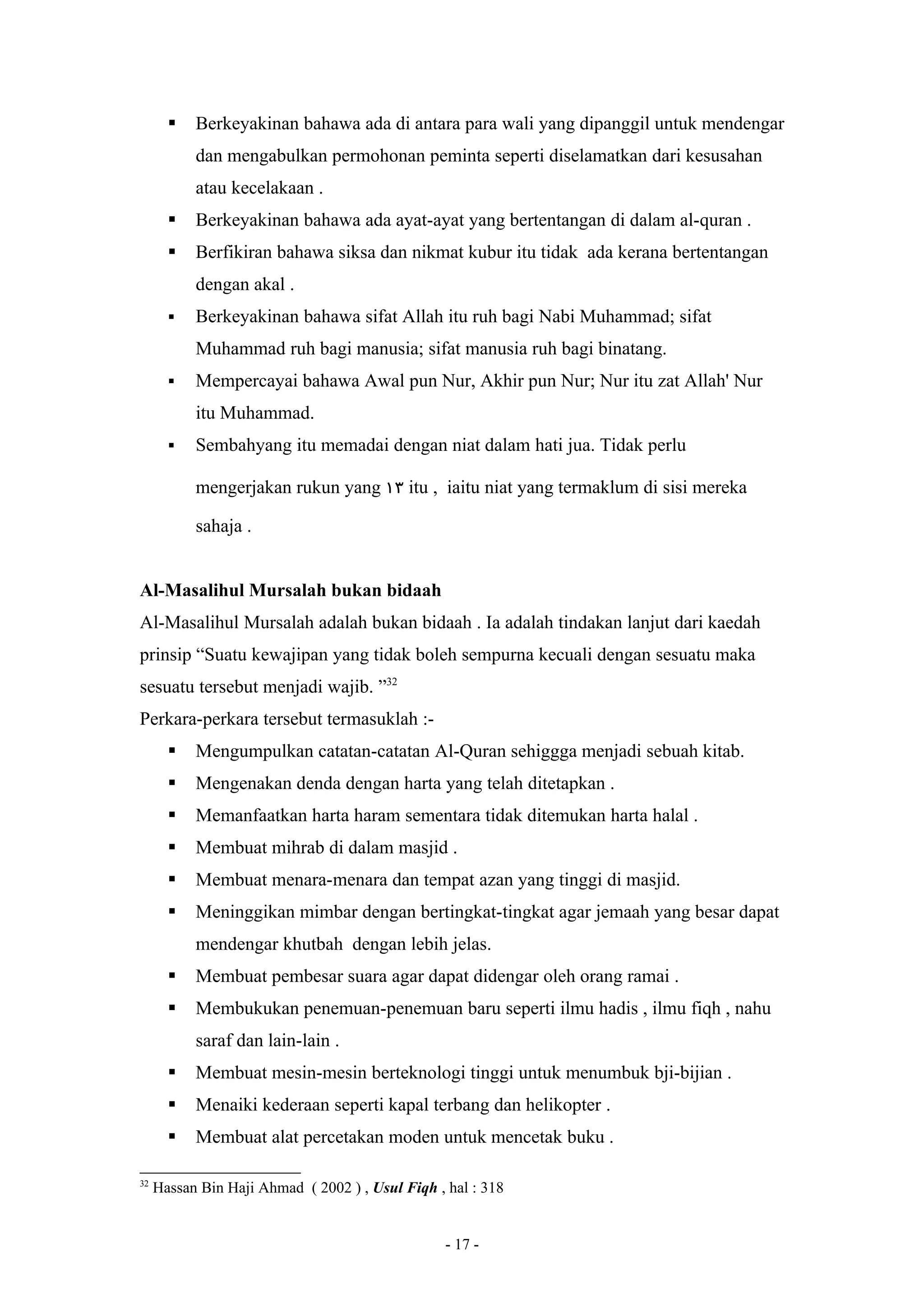 Amalan bidaah dalam masyarakat melayu | DOC