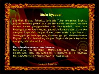 Amalan di bulan syaaban | PPTX