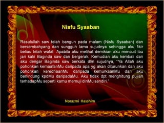 Amalan di bulan syaaban | PPTX