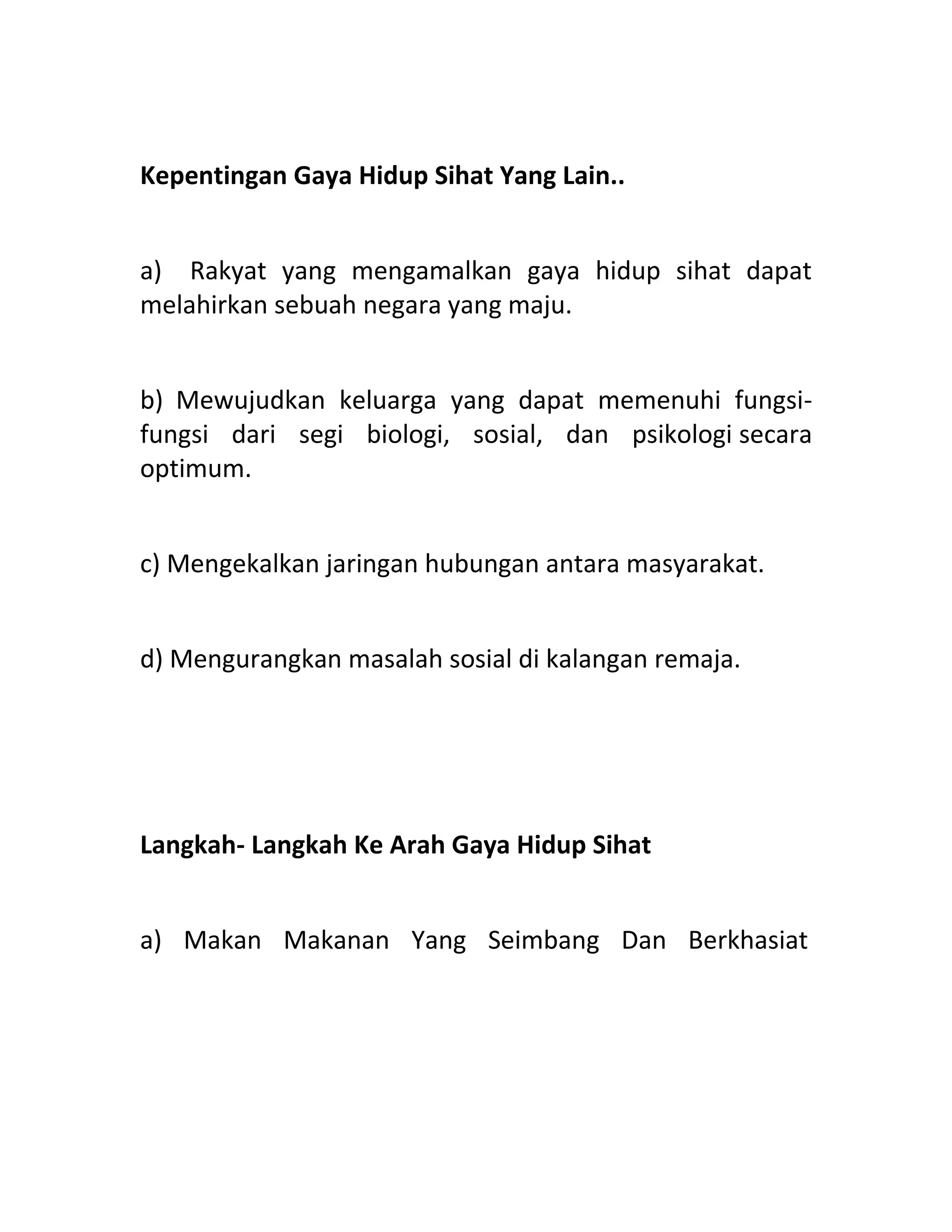Amalan gaya hidup sihat | PDF