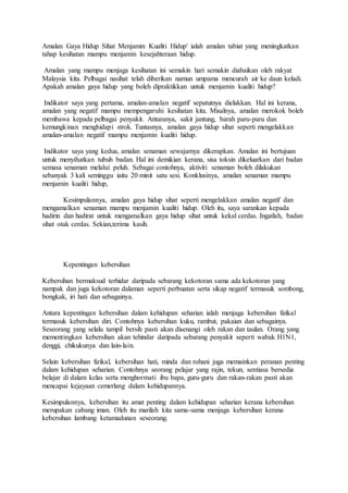 Amalan Gaya Hidup Sihat Menjamin Kualiti Hidup.docx